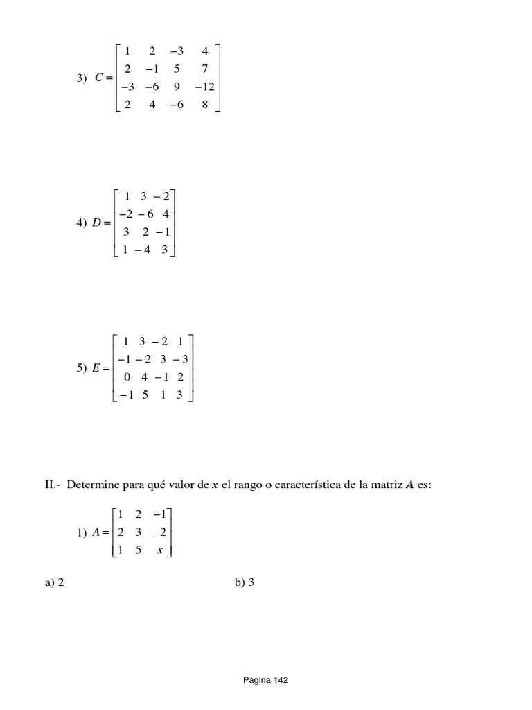 Algebra Linela - Unidad 5 - Sistemas de Ecuaciones Lineales | PDF | Matriz (Matemáticas ...