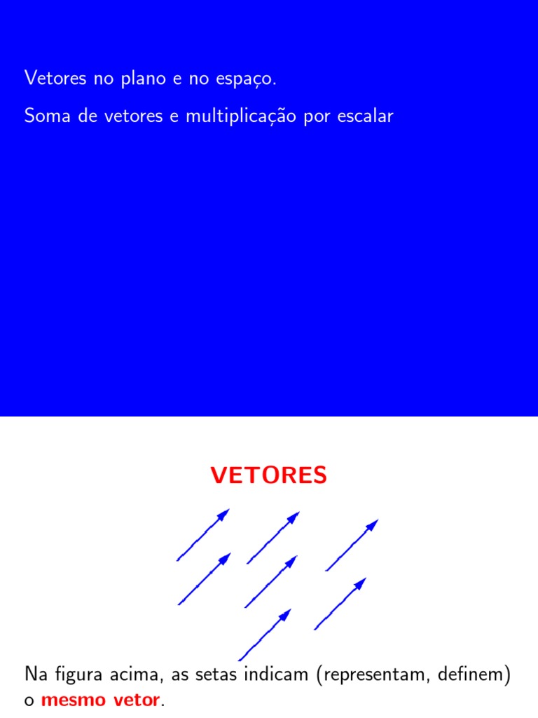 Vetores No Plano e No Espaço | PDF | Espaço vetorial | Vetor euclidiano