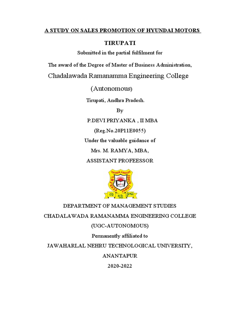 Sales promotion project | PDF | Business | Economies