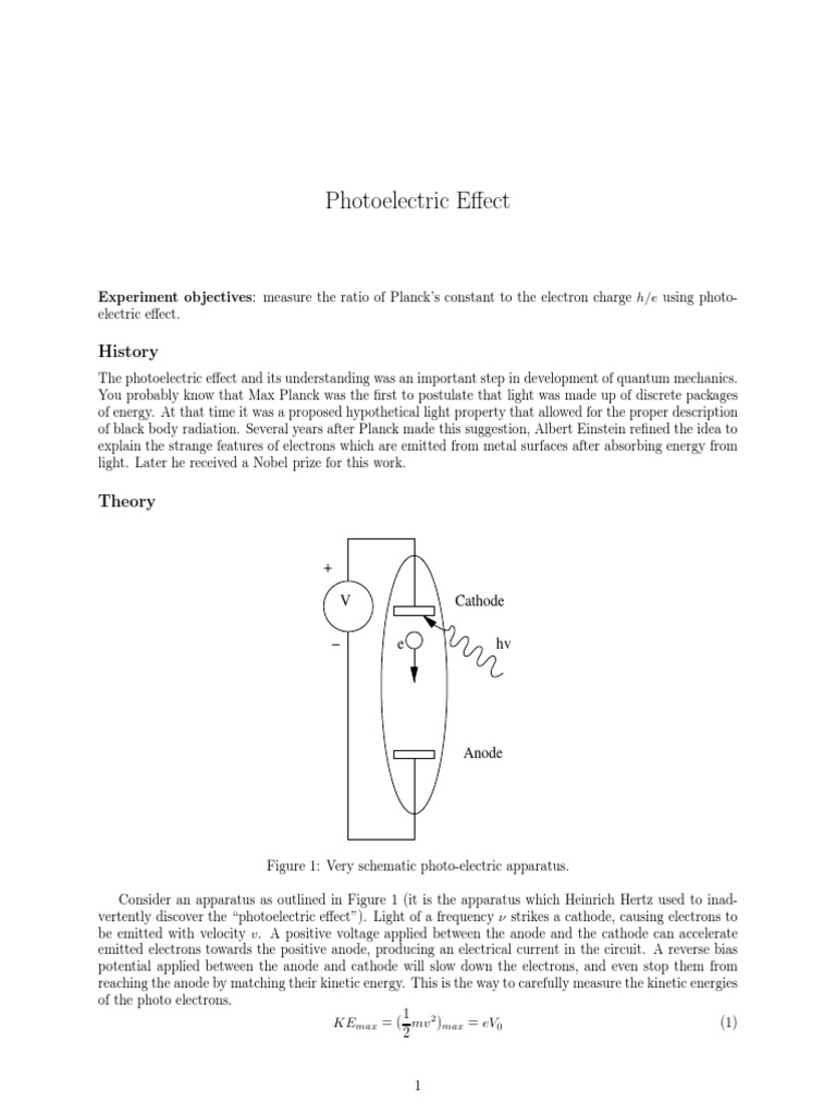 Pe Effect | PDF | Photoelectric Effect | Electron