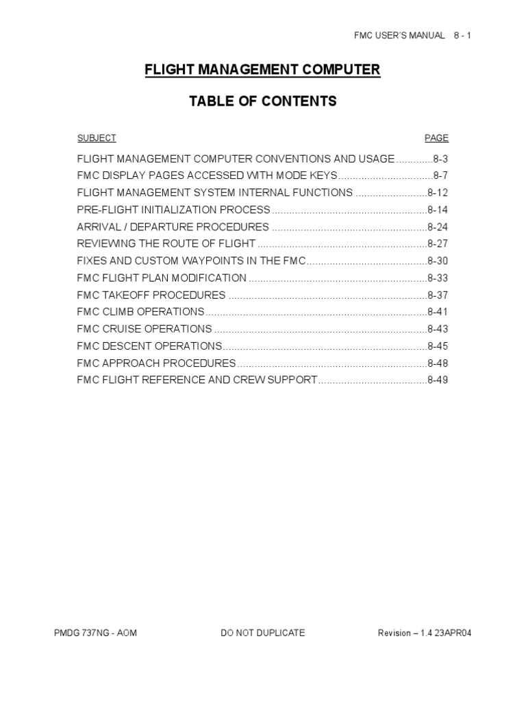 Boeing 737 FMC User Manual | PDF | Aviation | Aeronautics