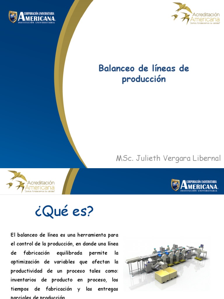 Balanceo de Líneas de Producción | PDF | Economias | Producción y ...