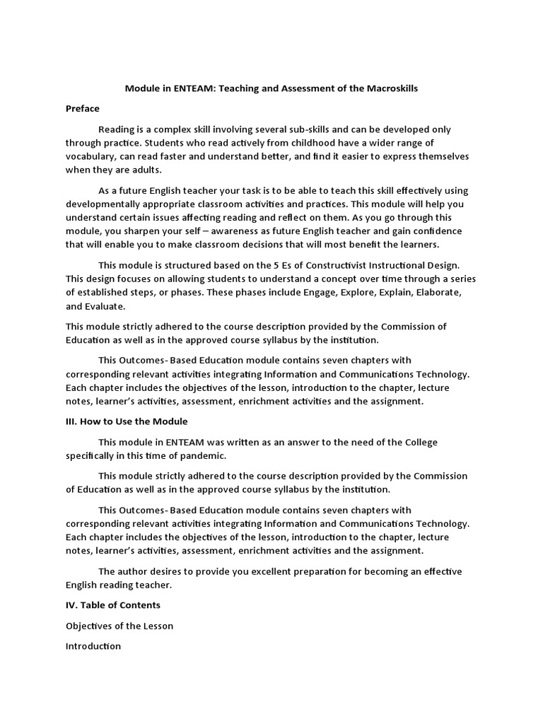 Developing Macro Skills | Download Free PDF | Phonics | Reading ...