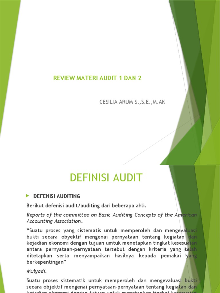 Review Audit 1 Dan 2 | PDF