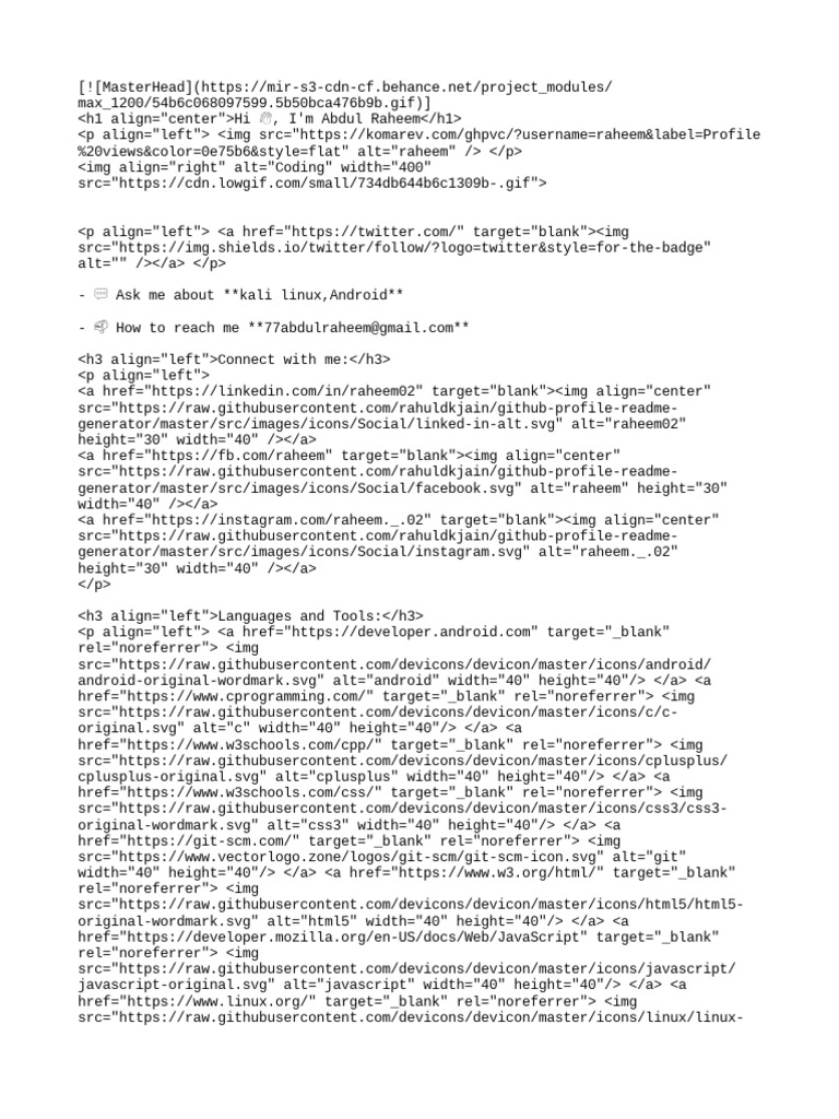 Git Profile | PDF | Unix | Operating System Families