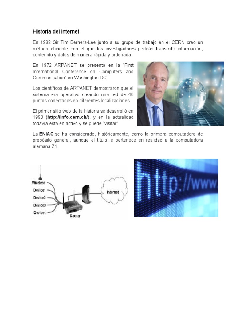 Historia Del Internet | PDF