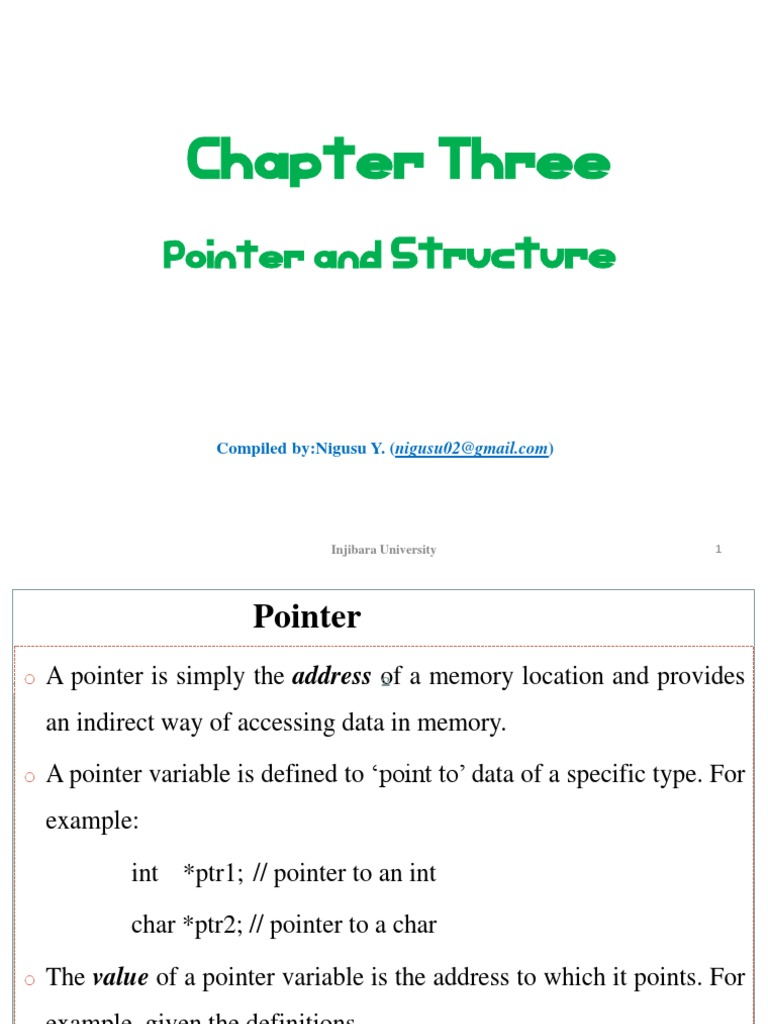 Algorithm Chapter Three | Download Free PDF | Pointer (Computer Programming) | Variable ...