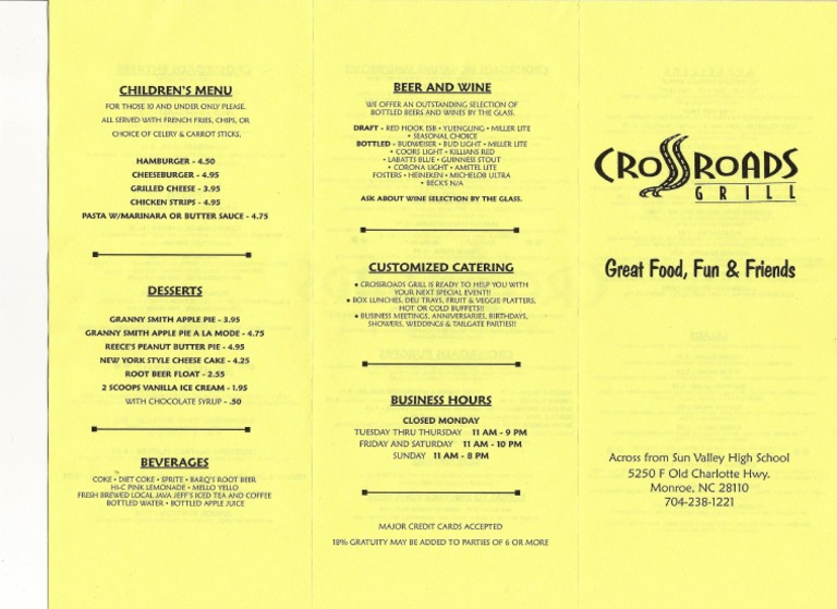 CR Menu | PDF | Sports & Recreation | Cooking, Food & Wine
