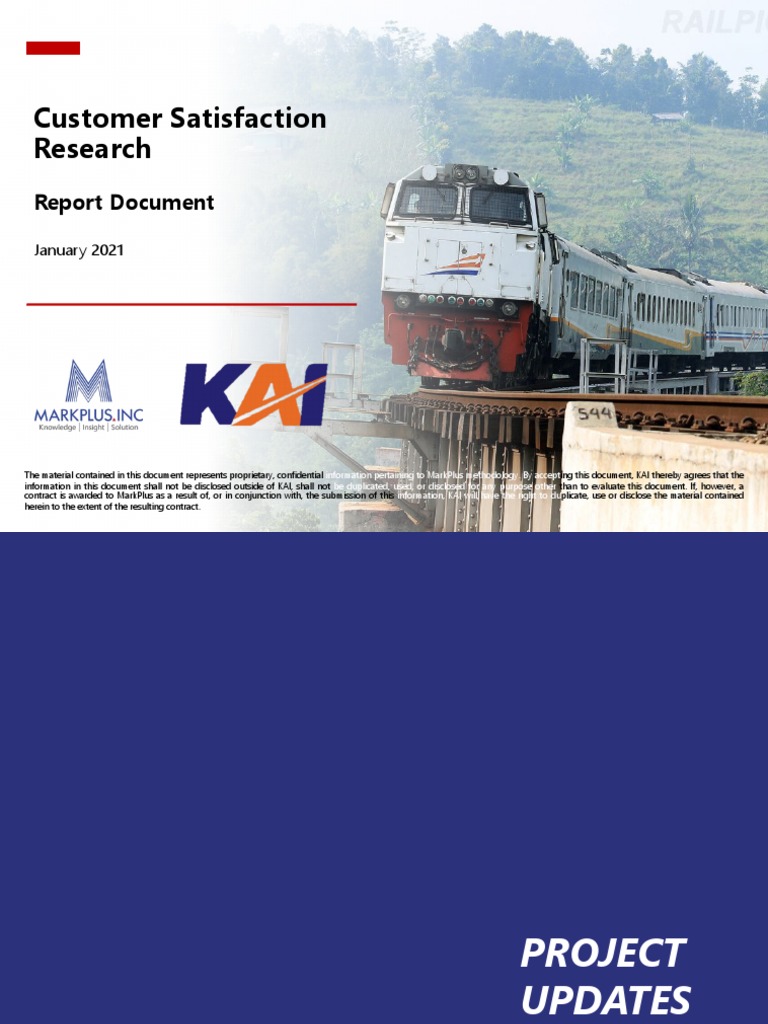 Customer Satisfaction Index Csi Pt Kai Tahun 2020 Pdf