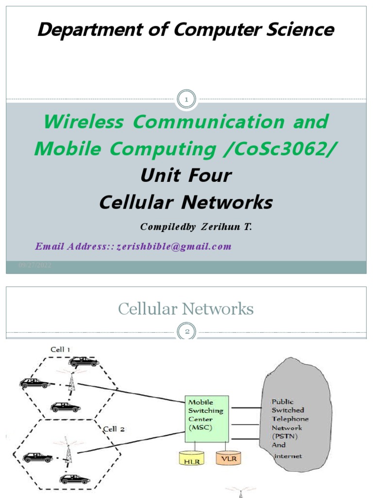Chapter v4 | PDF | Cellular Network | Computer Network