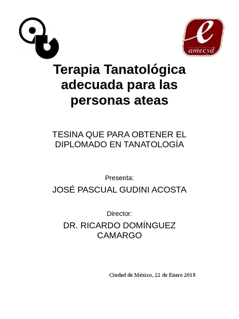 319 Terapia Tanatológica Adecuada para Las Personas Ateas | PDF ...