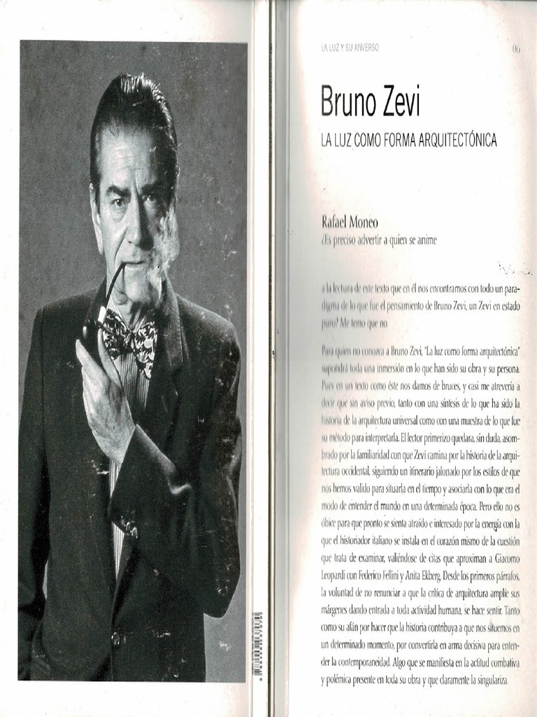 Zevi, B. (1990) - La Luz Como Forma Arquitectónica | PDF
