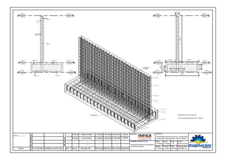 Plano 1 Detalle de Muro | PDF
