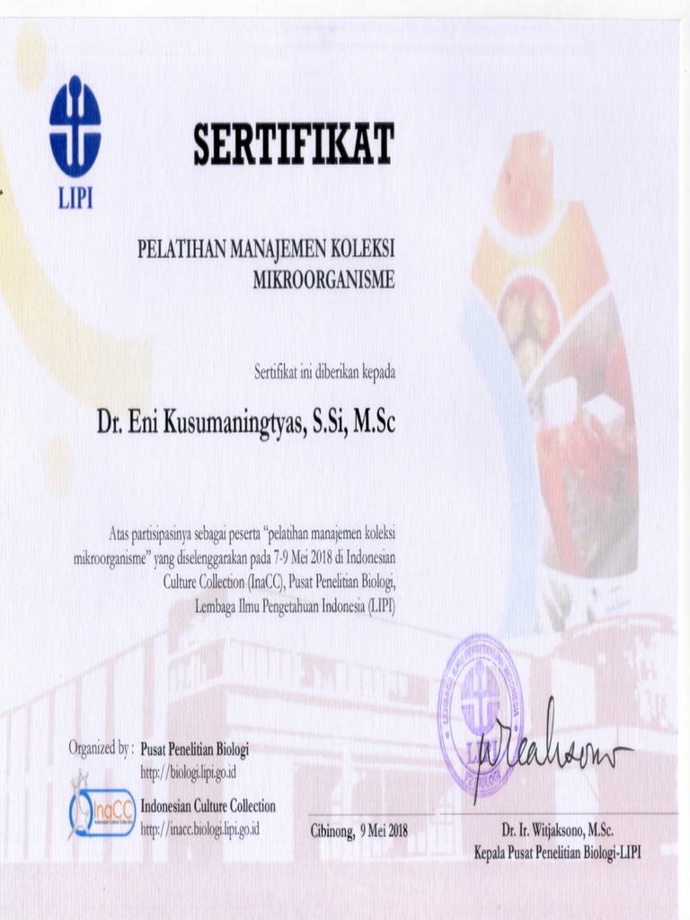 Workshop Managemen Koleksi Mikro-Eni | PDF