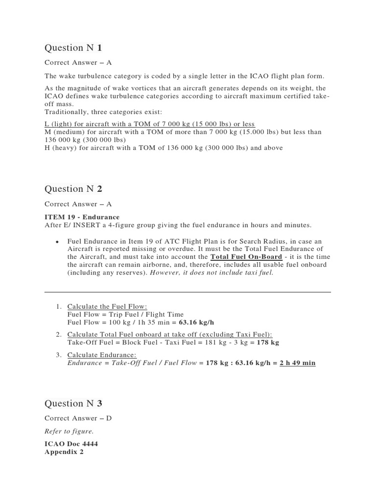 033 - Flight Planning Monitoring - Answers | PDF | Transponder ...