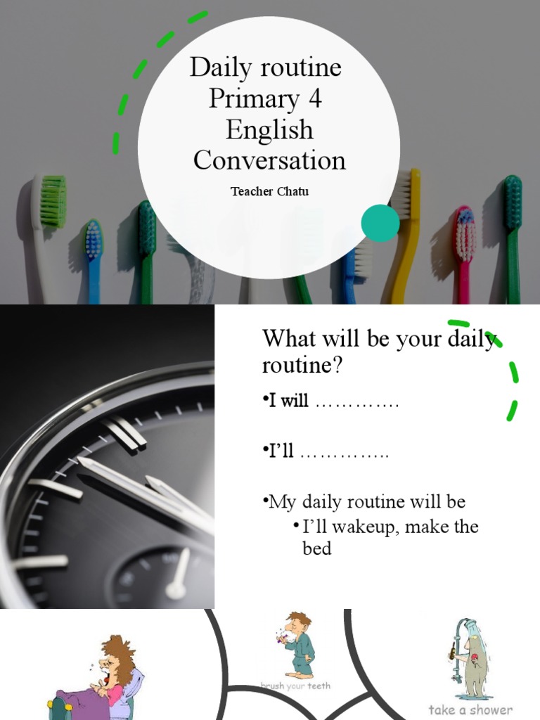 Daily Routine G4 Conv 1 | PDF | Language Arts & Discipline | Self-Improvement