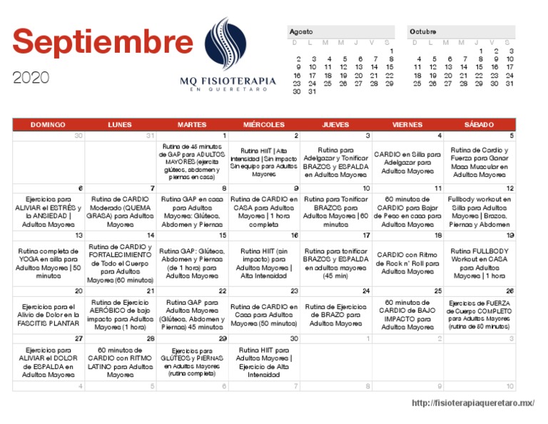 Calendario Septiembre | PDF