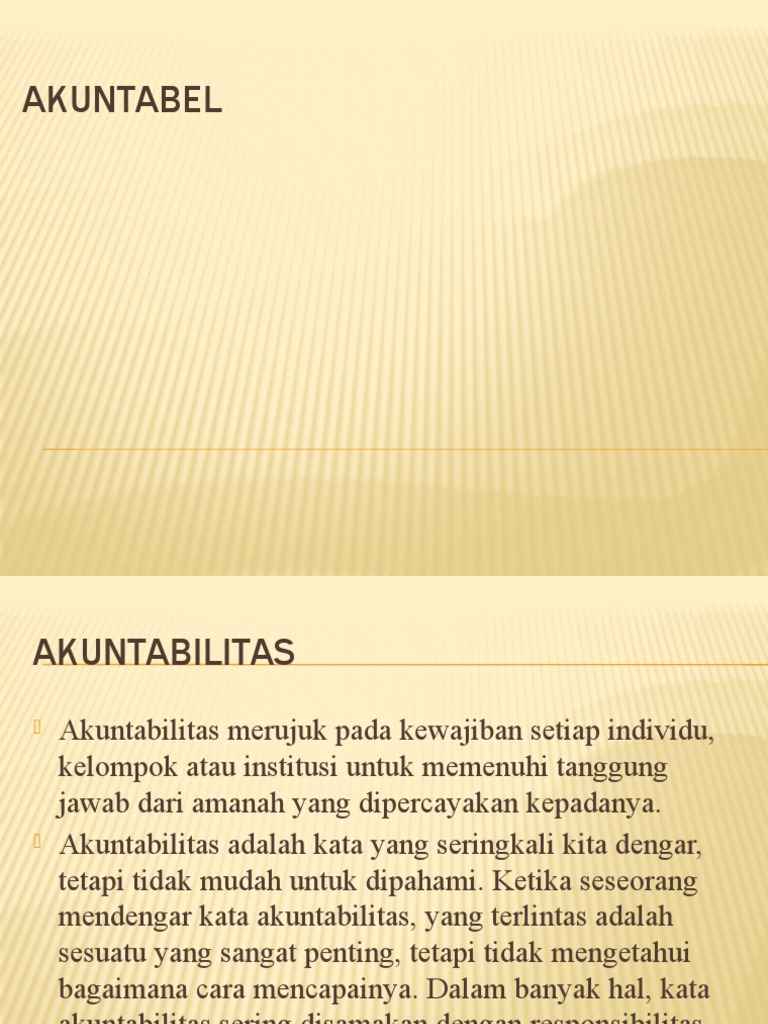 AKUNTABEL | PDF