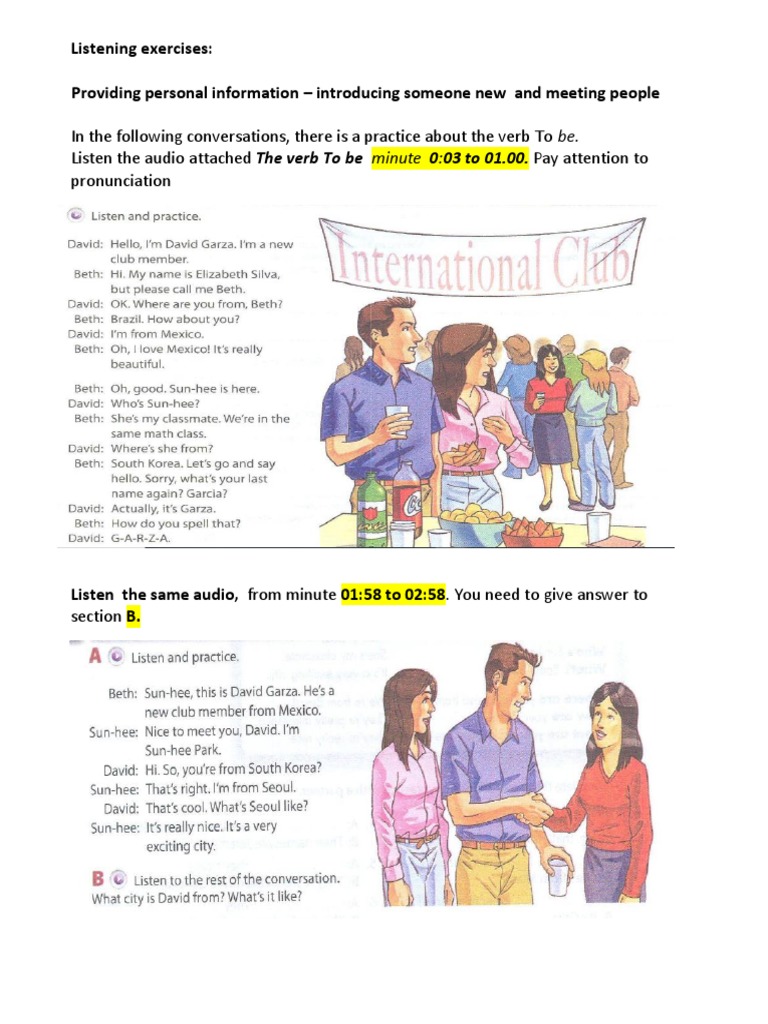 Meet Someone New - Introduce Others | PDF | Language Arts & Discipline ...