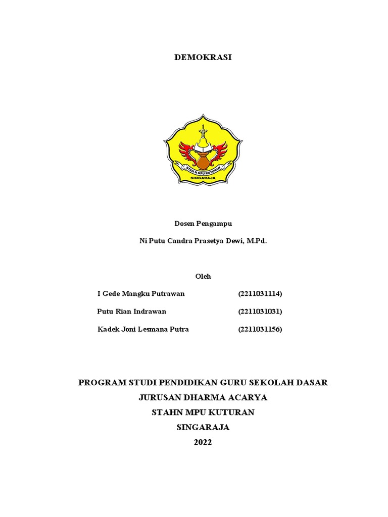 Implementasi Demokrasi di Indonesia | PDF | Politik | Sains & Matematika