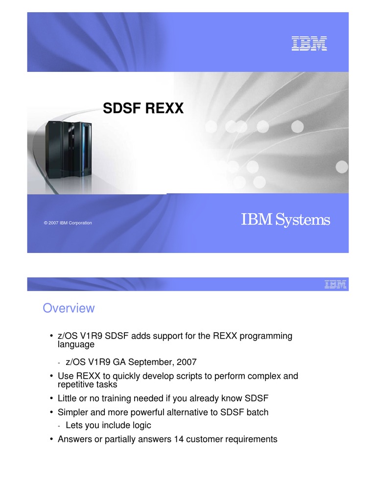 SDSF Rexx | PDF | Variable (Computer Science) | Parameter (Computer Programming)