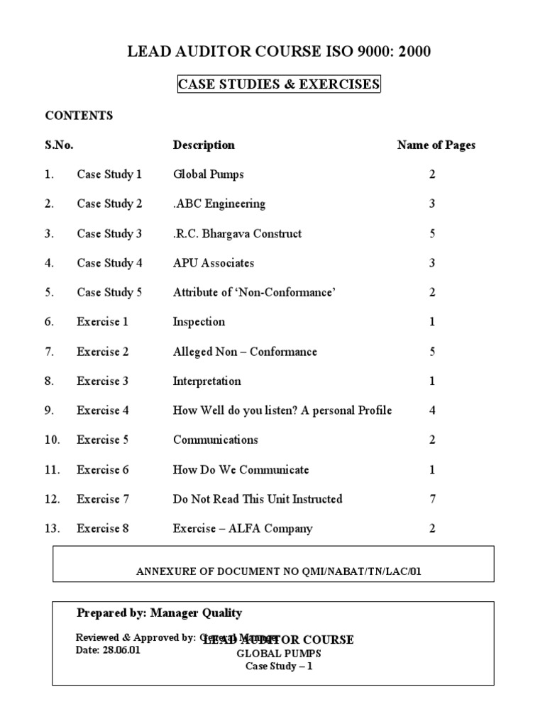 3-Iso 9000 - Case Studies | Download Free PDF | Iso 9000 | Audit