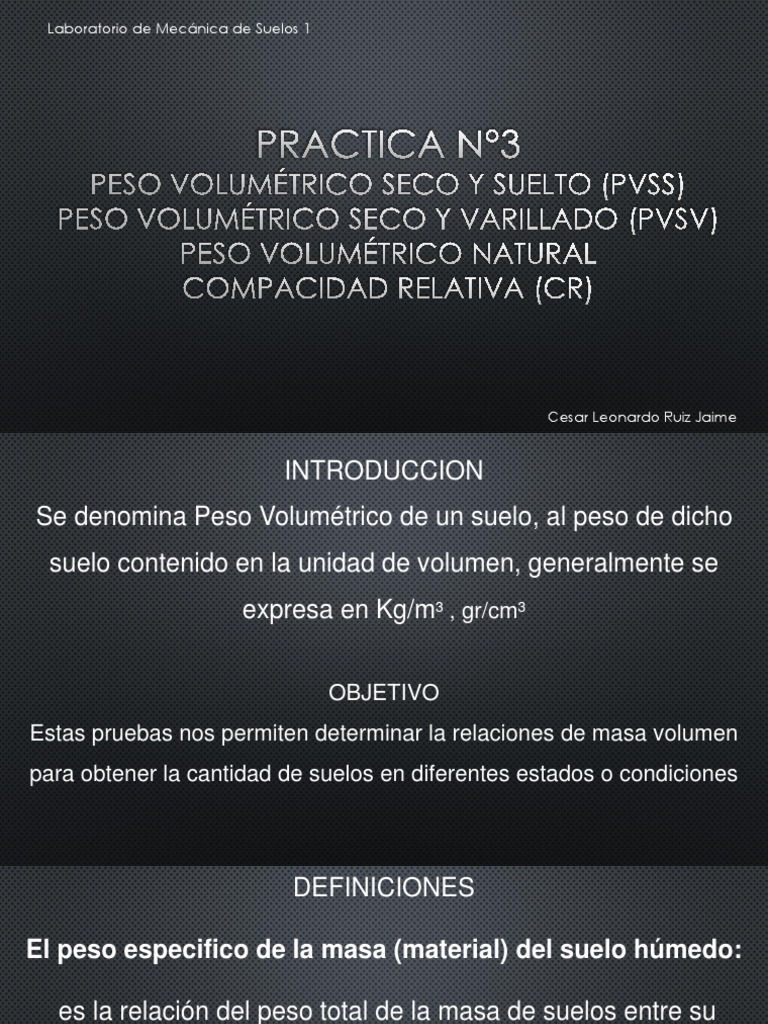 PVSS, PVSV y PV Nat | PDF | Masa | Volumen