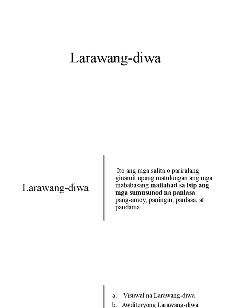 Larawang Diwa | PDF Larawang Diwa | PDF
