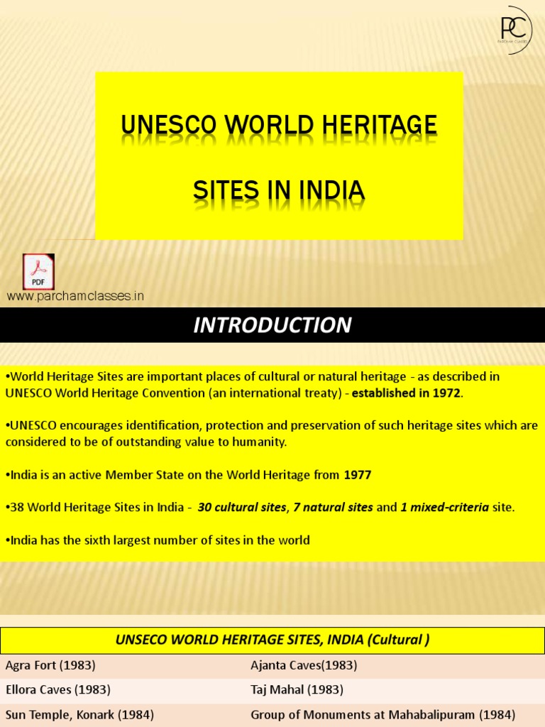 UNESCO Heritage Sites - Compressed | PDF | Travel