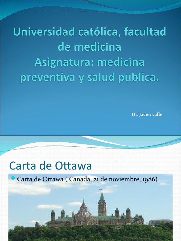 Carta de Ottawa, Presentacion | PDF | Promoción de la salud | Economias