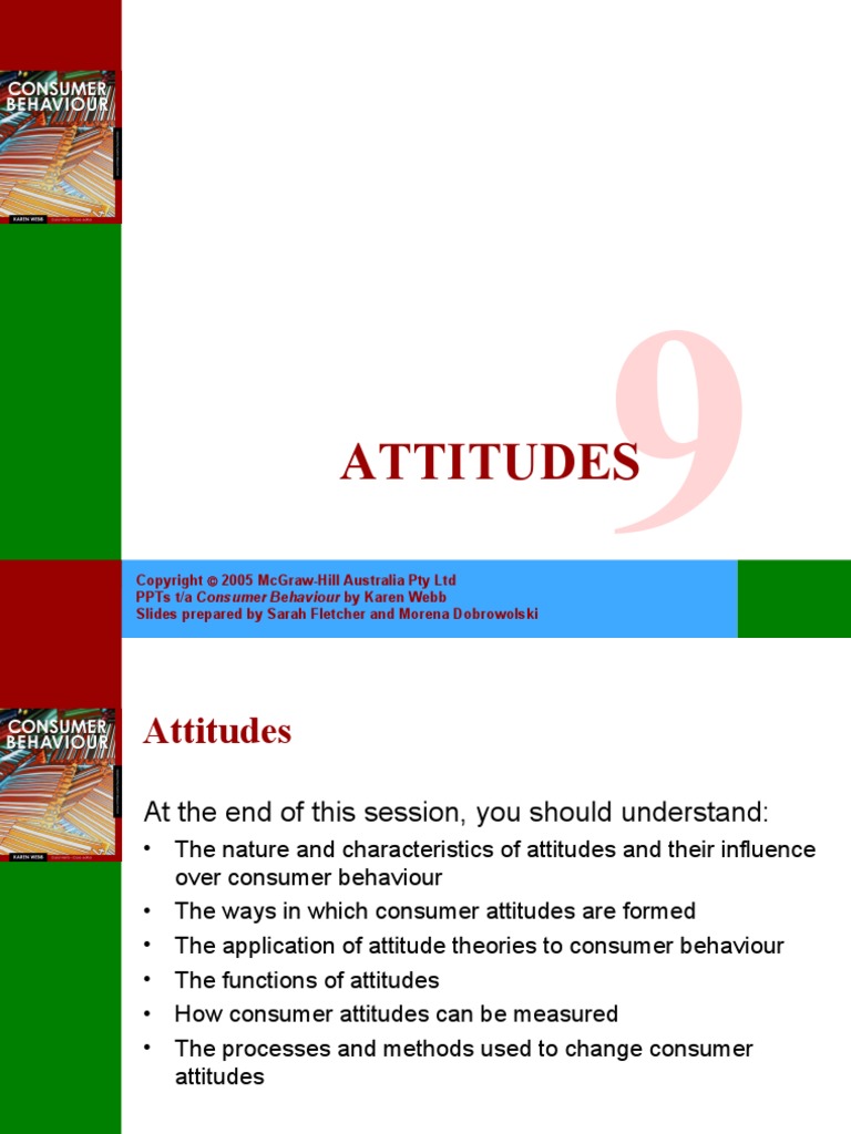 Consumer Behaviour Attitude | PDF | Attitude (Psychology) | Consumer ...