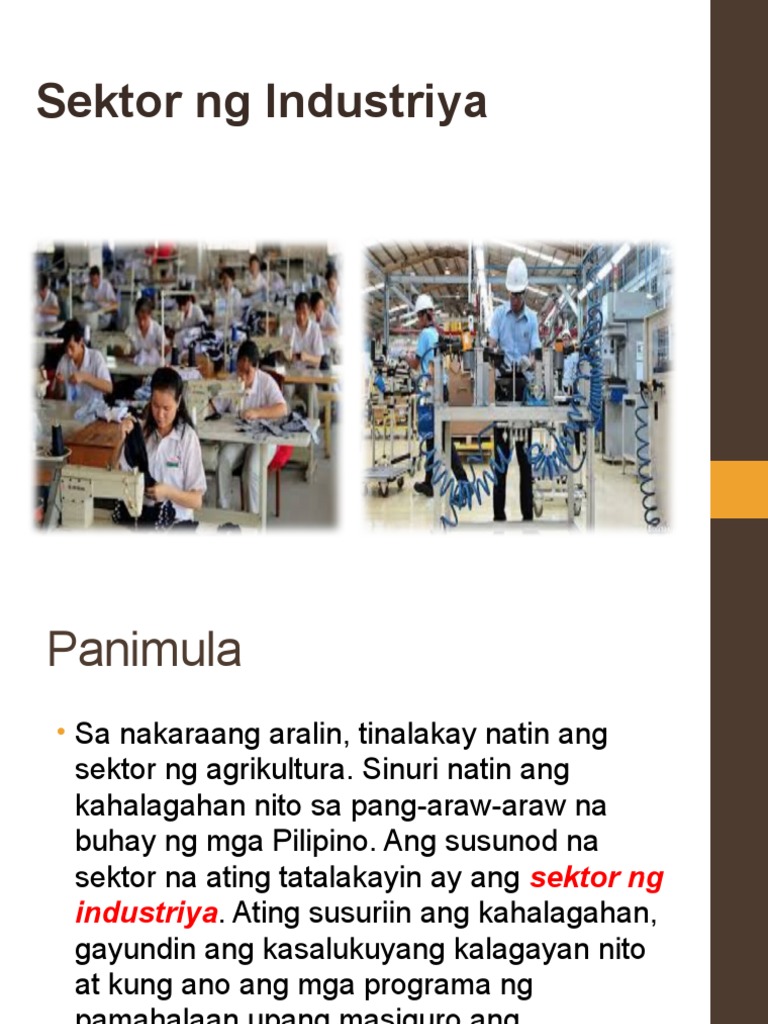 Sektor Ng Industriya | PDF