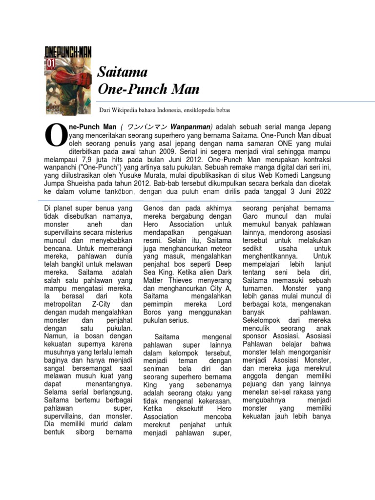 One Punch Man | PDF