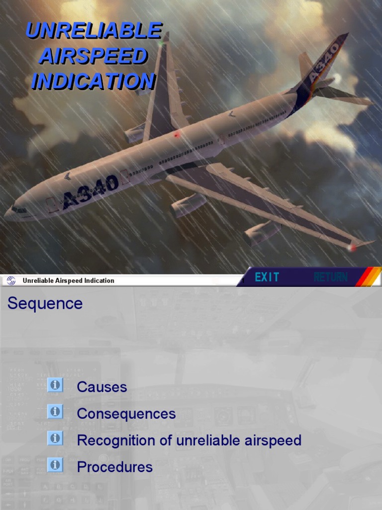 Unreliable Airspeed | PDF | Airspeed | Aviation
