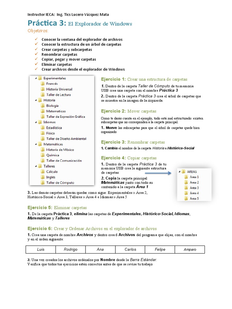 Practica Crear Carpetas | PDF | Archivo de computadora | Datos de computadora