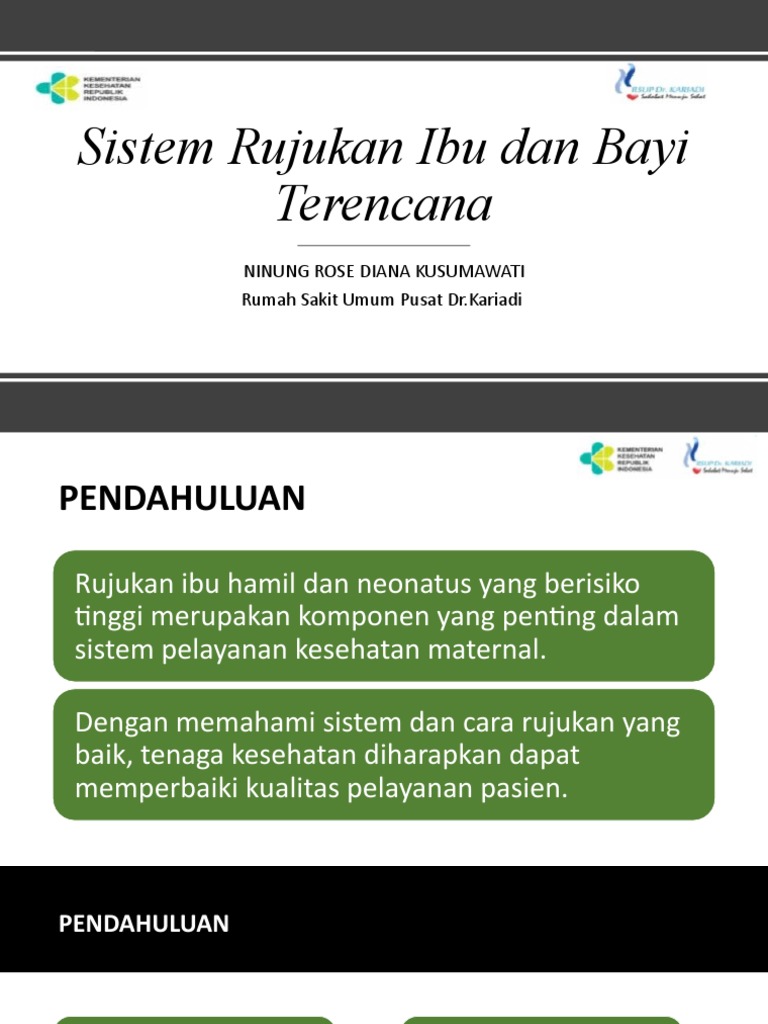 Sistem Rujukan Ibu Dan Anak Terencana Final | PDF