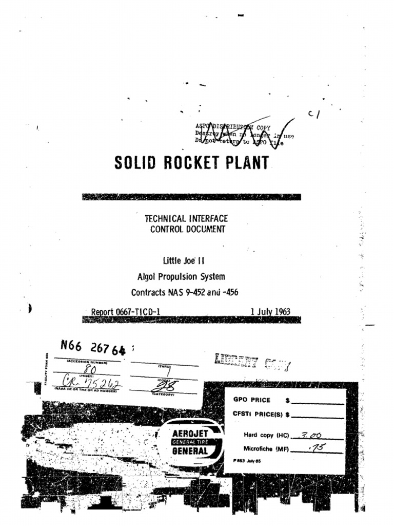 Little Joe II Algol Propulsion System | PDF | Rocket Engine | Aerospace