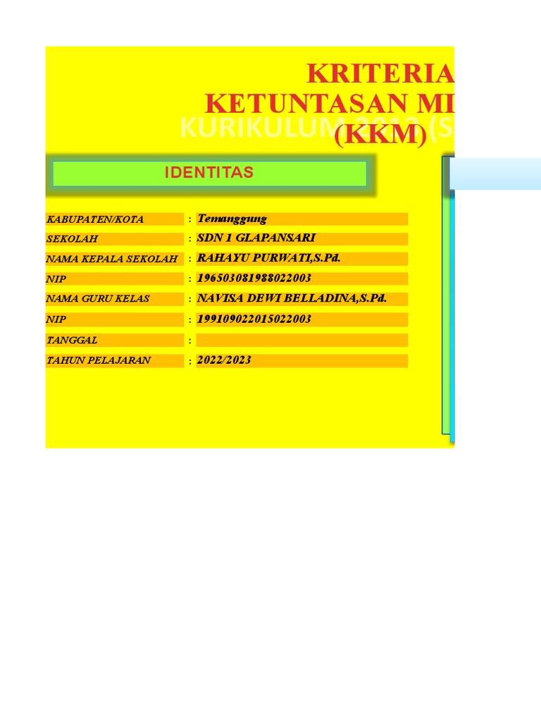 KKM Kls Vi SDN 1 Glapansari | PDF