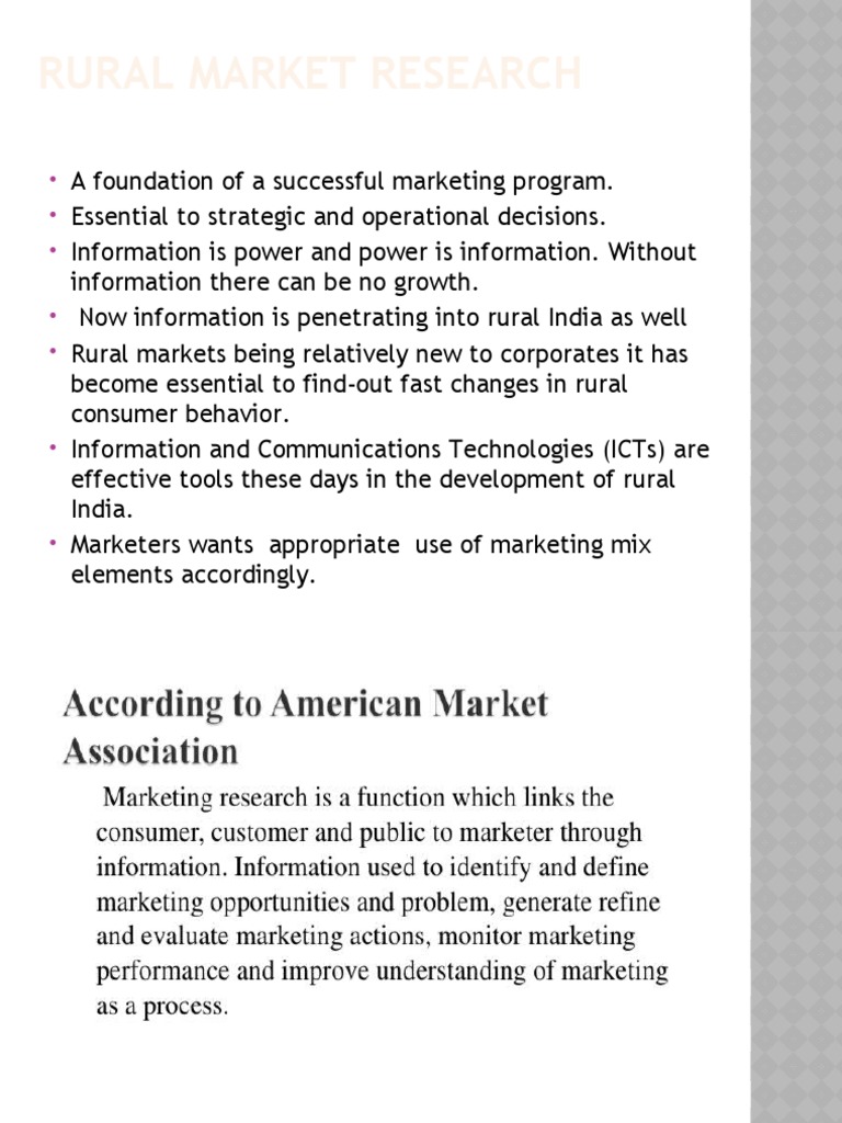 Rural Market Research Guide | PDF | Marketing Research | Marketing