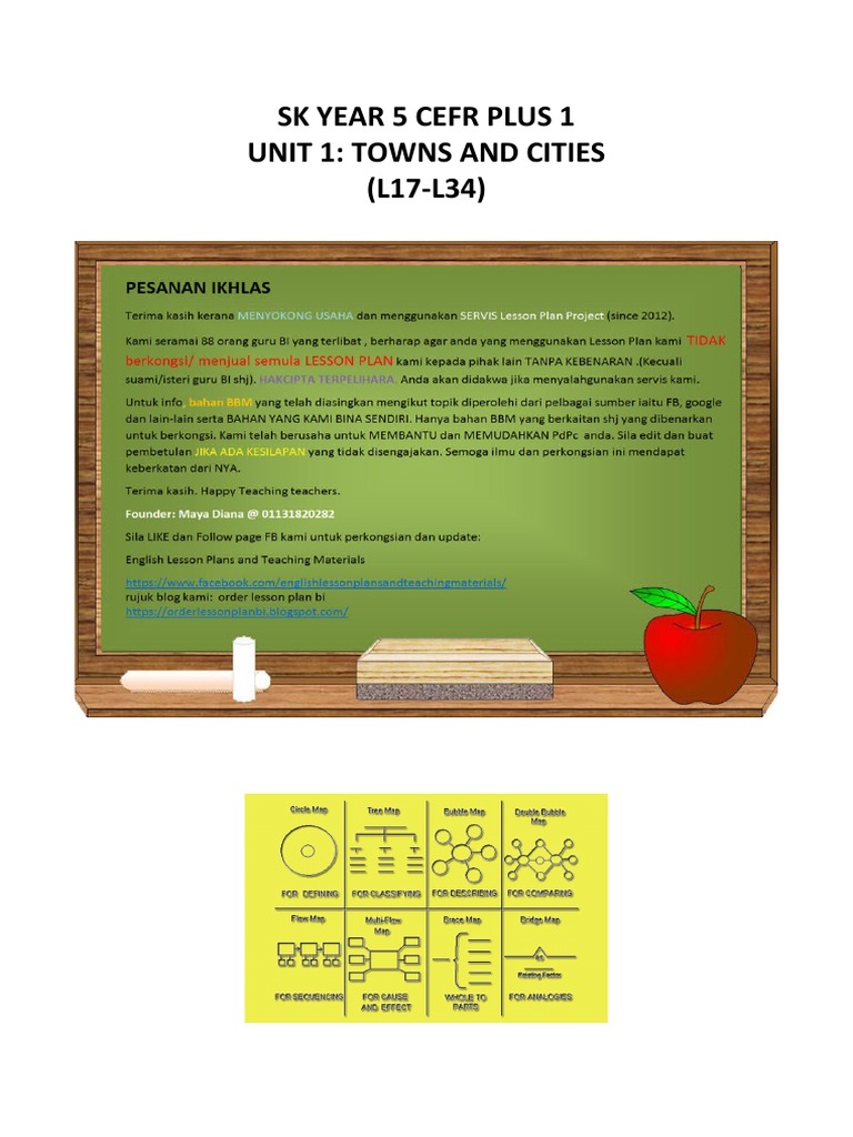 Year 5 Towns and Cities Lesson Plan | PDF | Lesson Plan | English Language