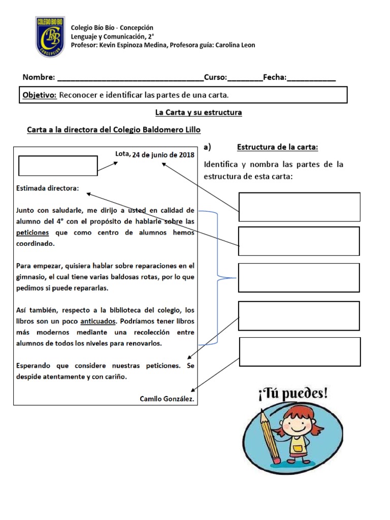 Guía Carta y Sus Partes | PDF
