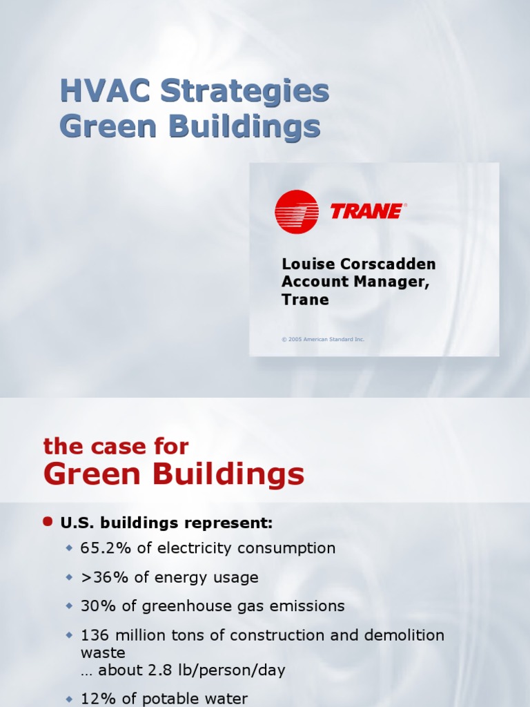 05 - Trane - Green Powerpoint | PDF | Green Building | Mechanical ...