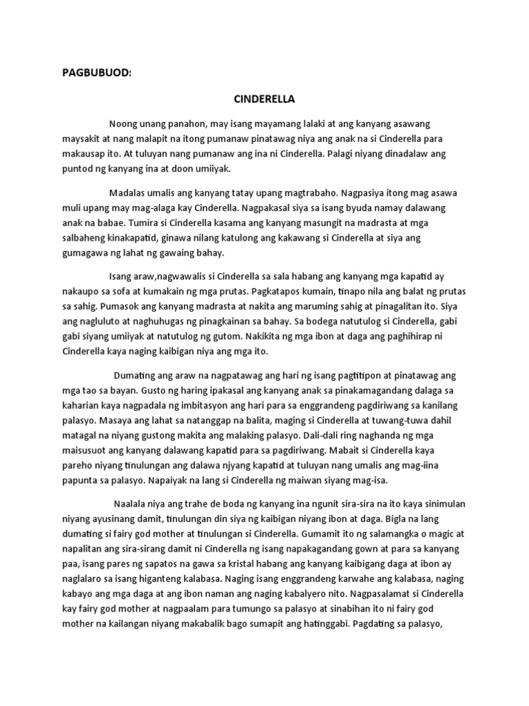 Pagbubuod Cinderella | PDF