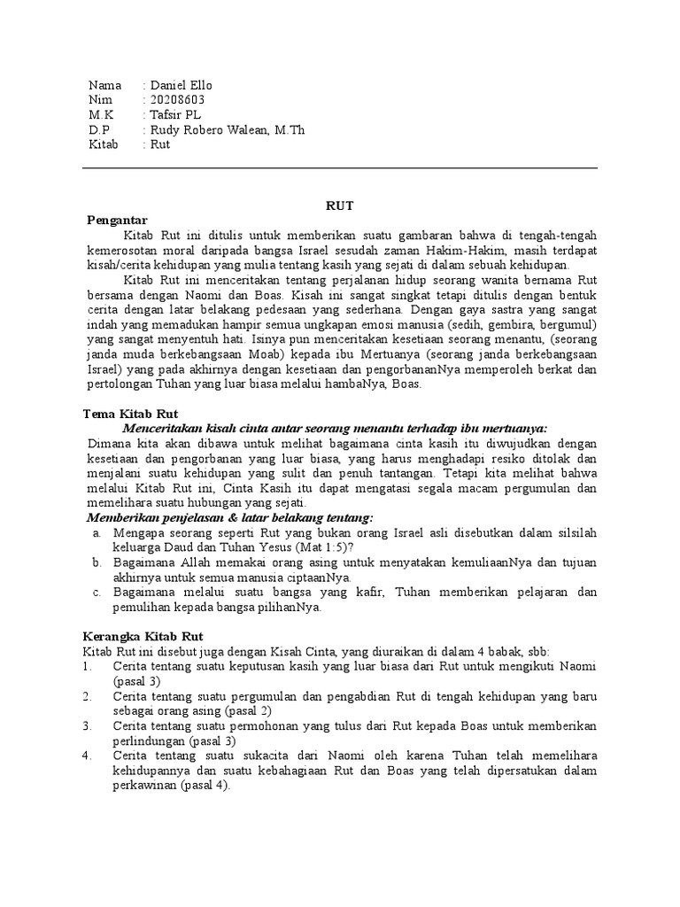 Rut Daniel Ello | PDF