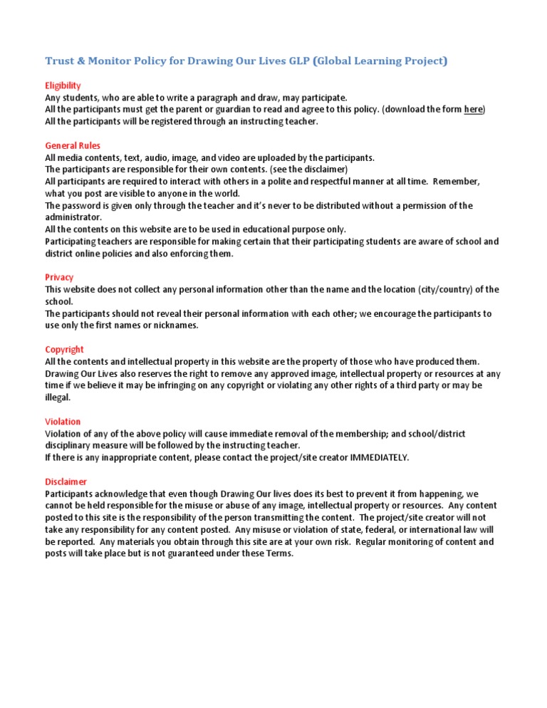 Trust & Monitor Policy Overview | PDF | Intellectual Property | Copyright