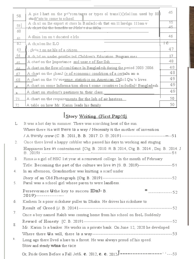 P3 Chart 3 Story 1 Advanced (5 Files Merged) | PDF