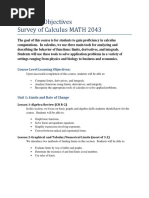 Subject Grade 12 Calculus Notes | PDF | Teaching Methods & Materials
