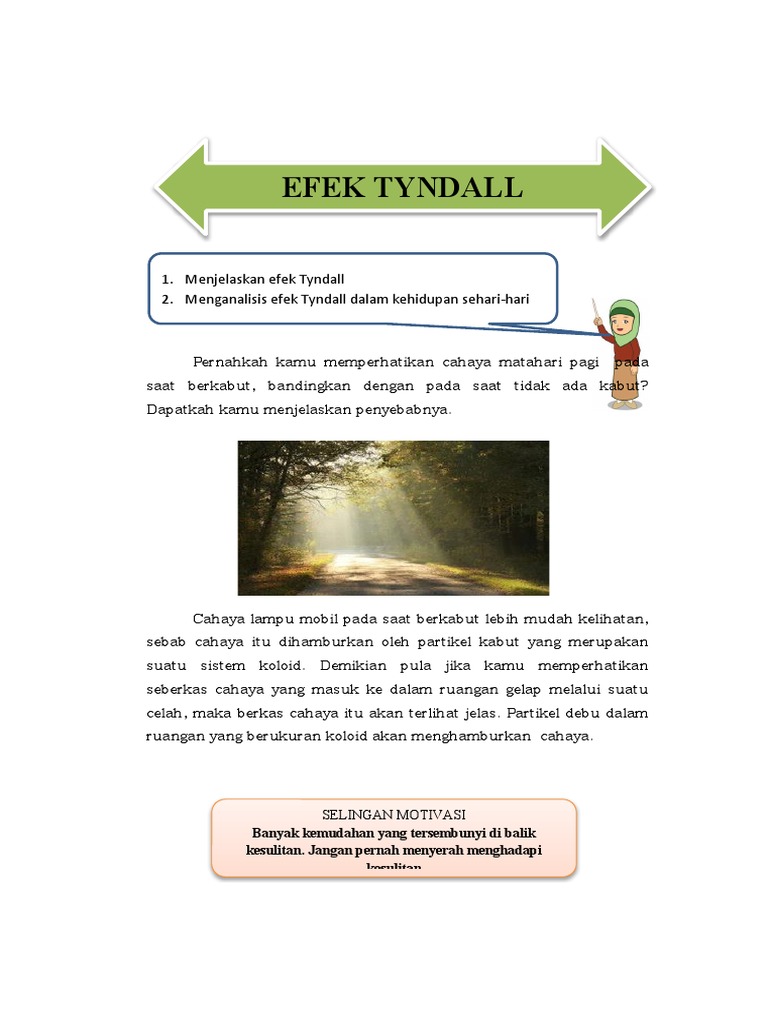 Hand Out Efek Tyndall | PDF | Seni