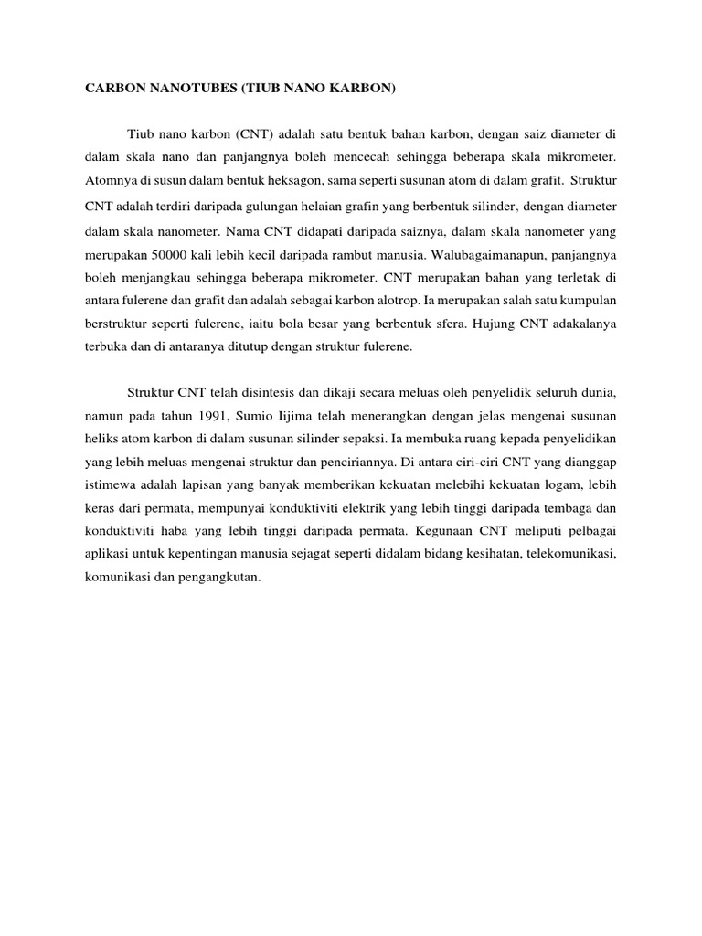 Tiub Karbon Nano | PDF