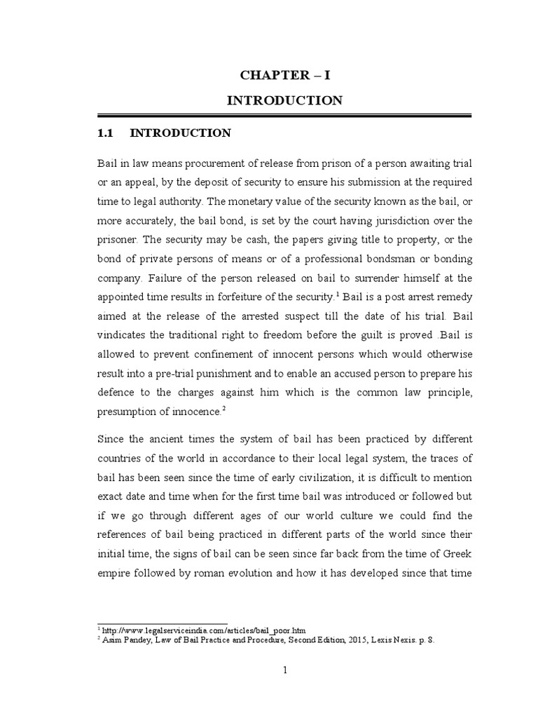 07 - Chapter 1 | PDF | Bail | Remand (Detention)